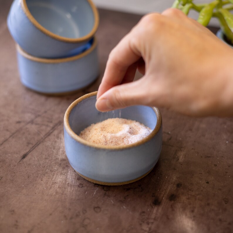Small Bowl Kitchen and Dining Condiment Bowl Prep Ceramic Pinch Salt ...