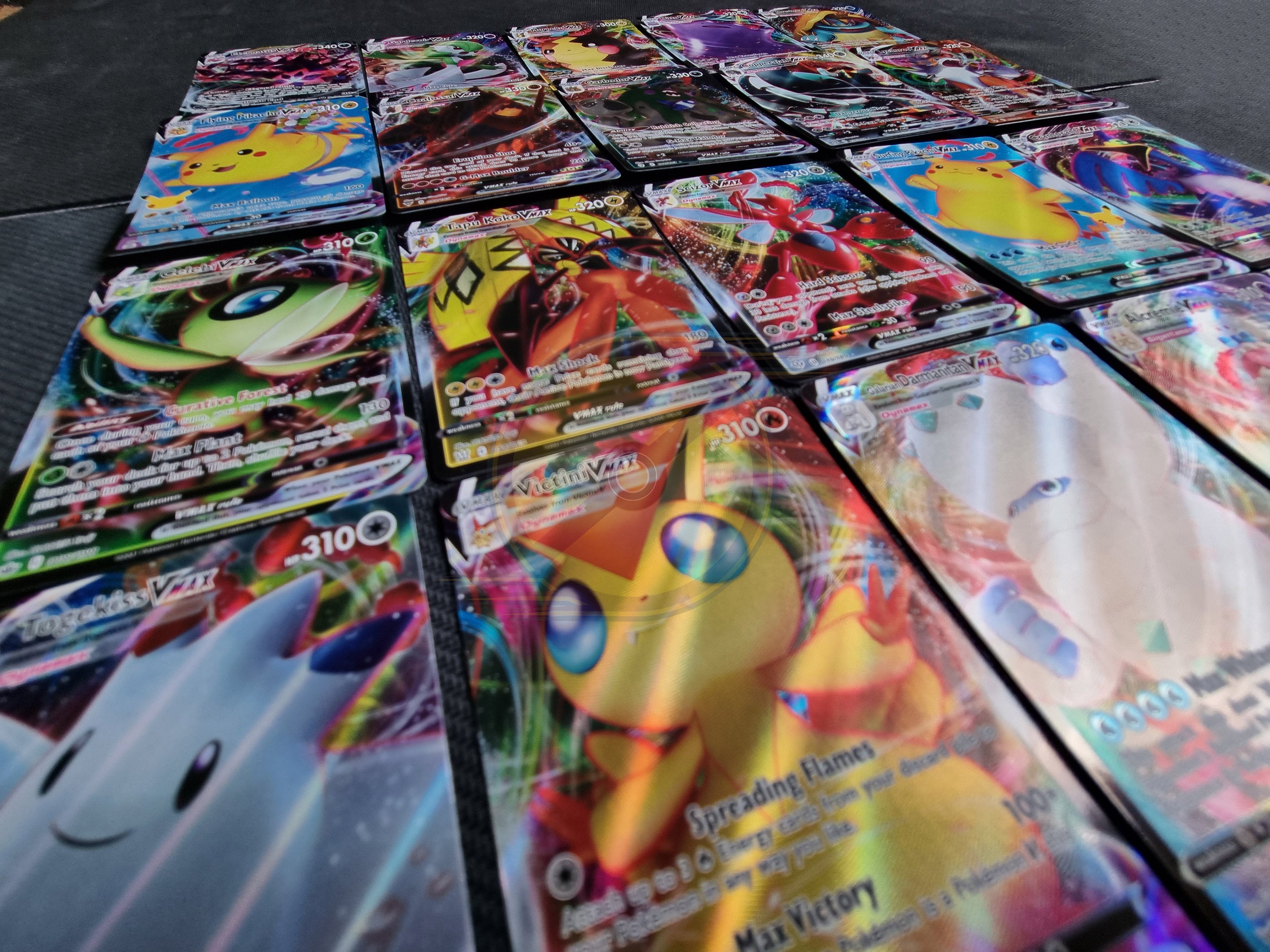 200 Pokemon Cards Bulk Lot Bundle | 1x Ultra Rare VMAX | 24x Mix of Holographic/rare/reverse ...