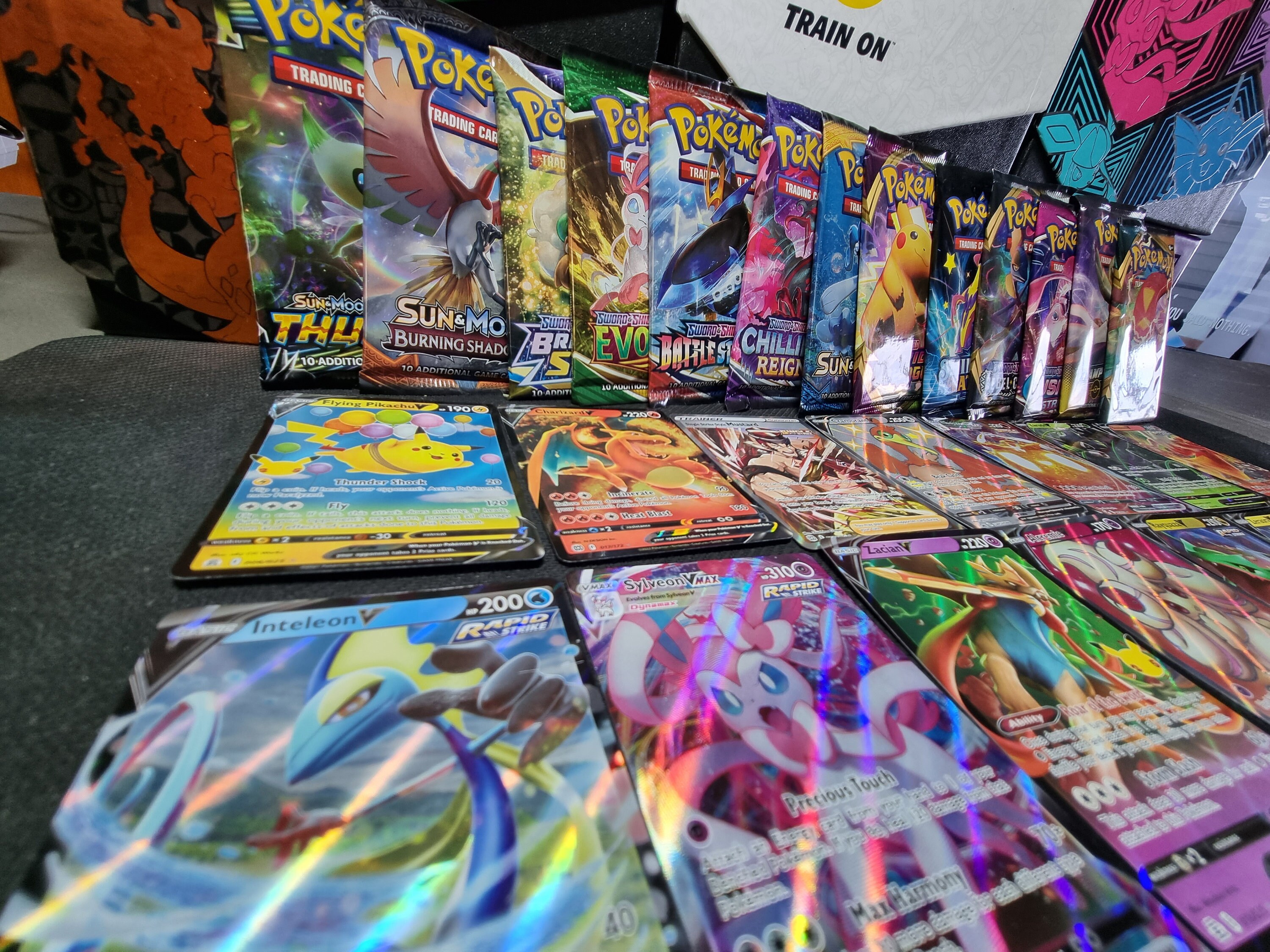 Pokemon Cards Booster Bundle 1x Booster Pack & 1x Ultra Rare V/VMAX ...