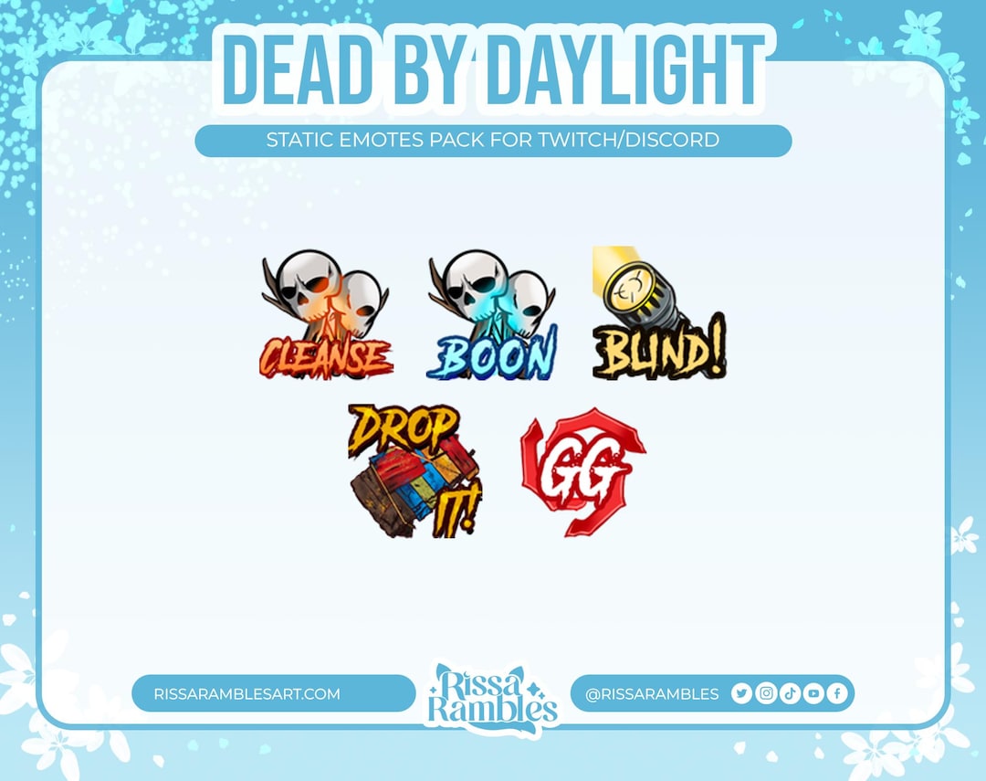 Dead by Daylight Emotes | Twitch Emotes Pack | Custom Twitch Emotes ...