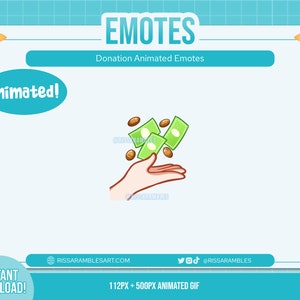Money Animated Emote for Twitch, Discord (digital Download) - Etsy