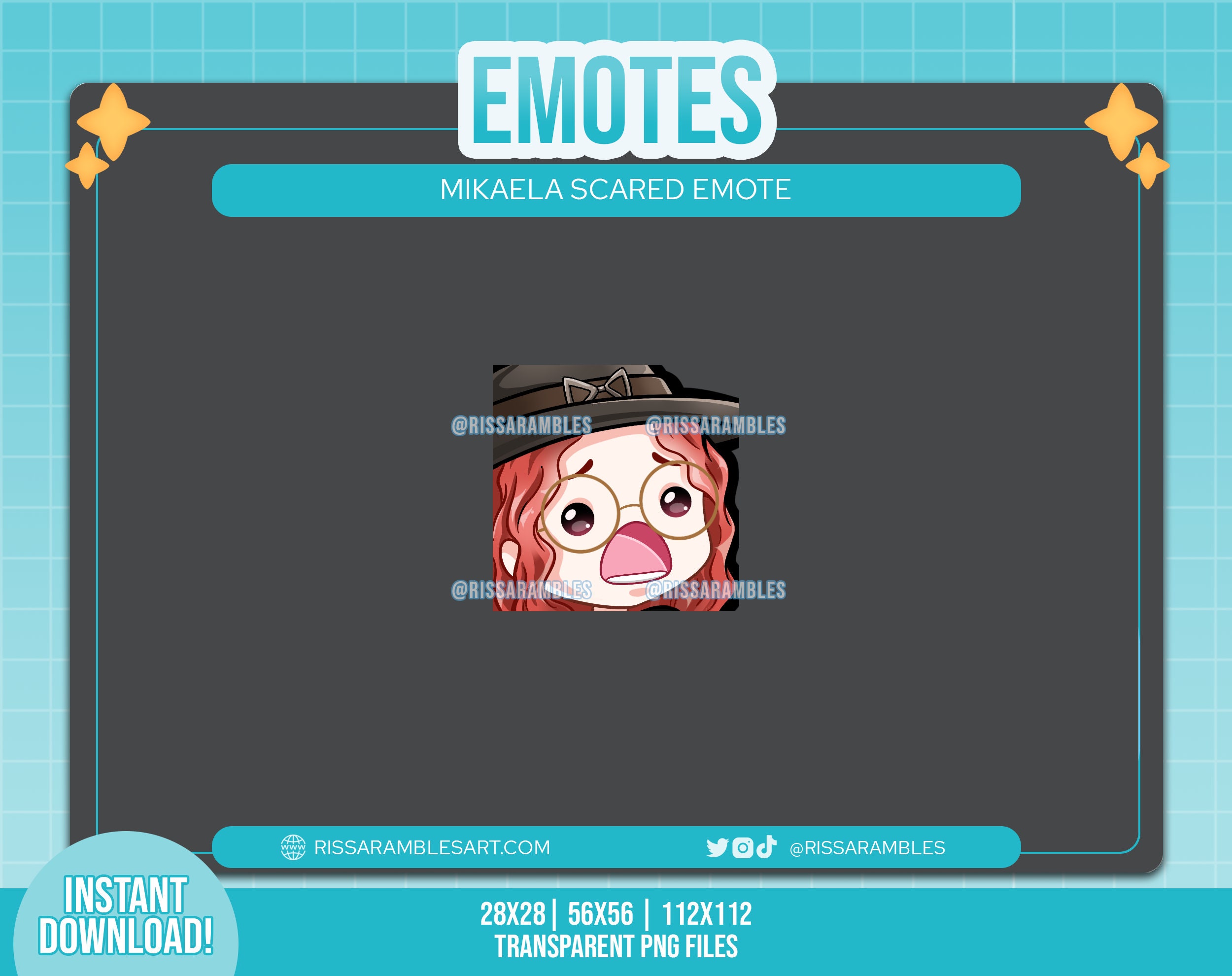 Mikaela Reid Sad Emote for Twitch, Discord, Tiktok (digital Download ...