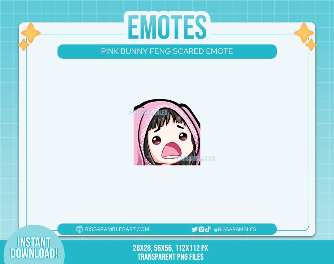Pink Feng Sad Emote for Twitch, Discord, Tiktok (digital Download) - Etsy