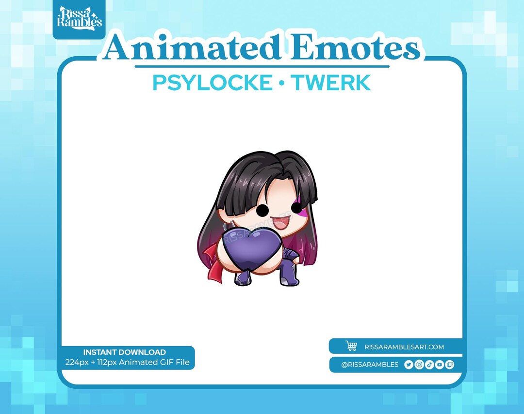Psylocke Marvel Rivals Emotes | Animated Emotes | Twerk Emote | Custom ...