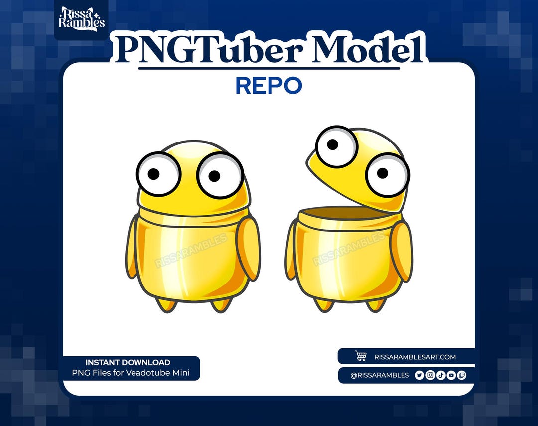REPO Pngtuber Model (orange) | REPO Game | Pngtuber Premade | Vtuber ...