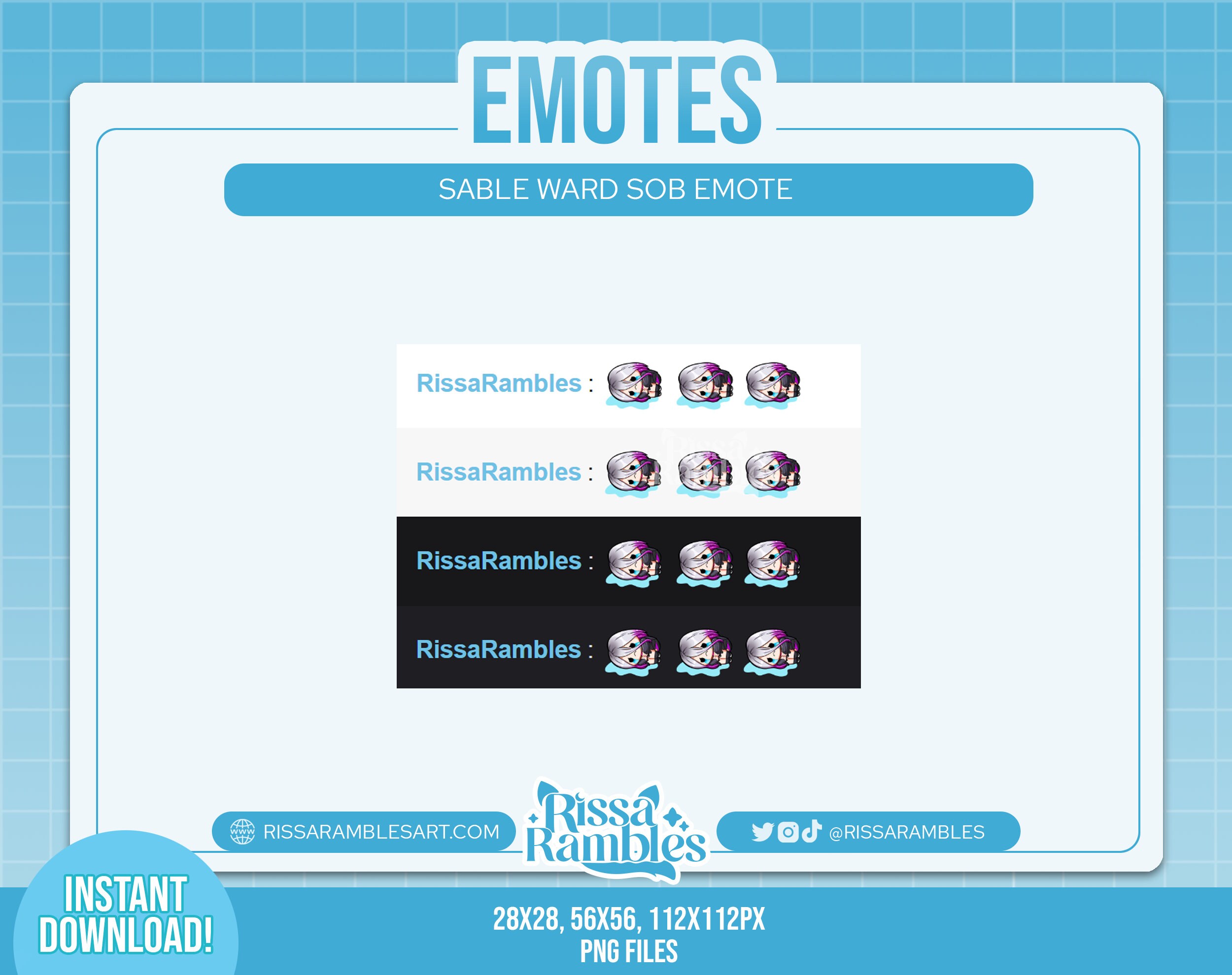 DBD Sable Emotes for Twitch, Discord Cry Emote Dead by Daylight, Twitch ...