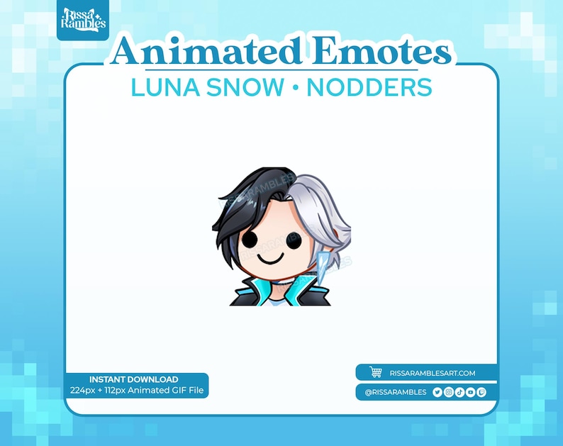 Luna Snow Marvel Rivals Emotes | Animated Emotes | Nodders Emote ...