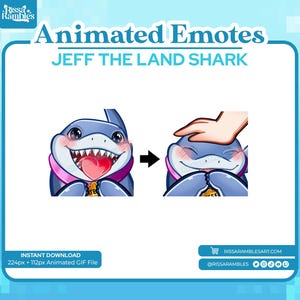 Jeff the Shark Animated Emote | Marvel Rivals Emotes | Twitch Emotes ...
