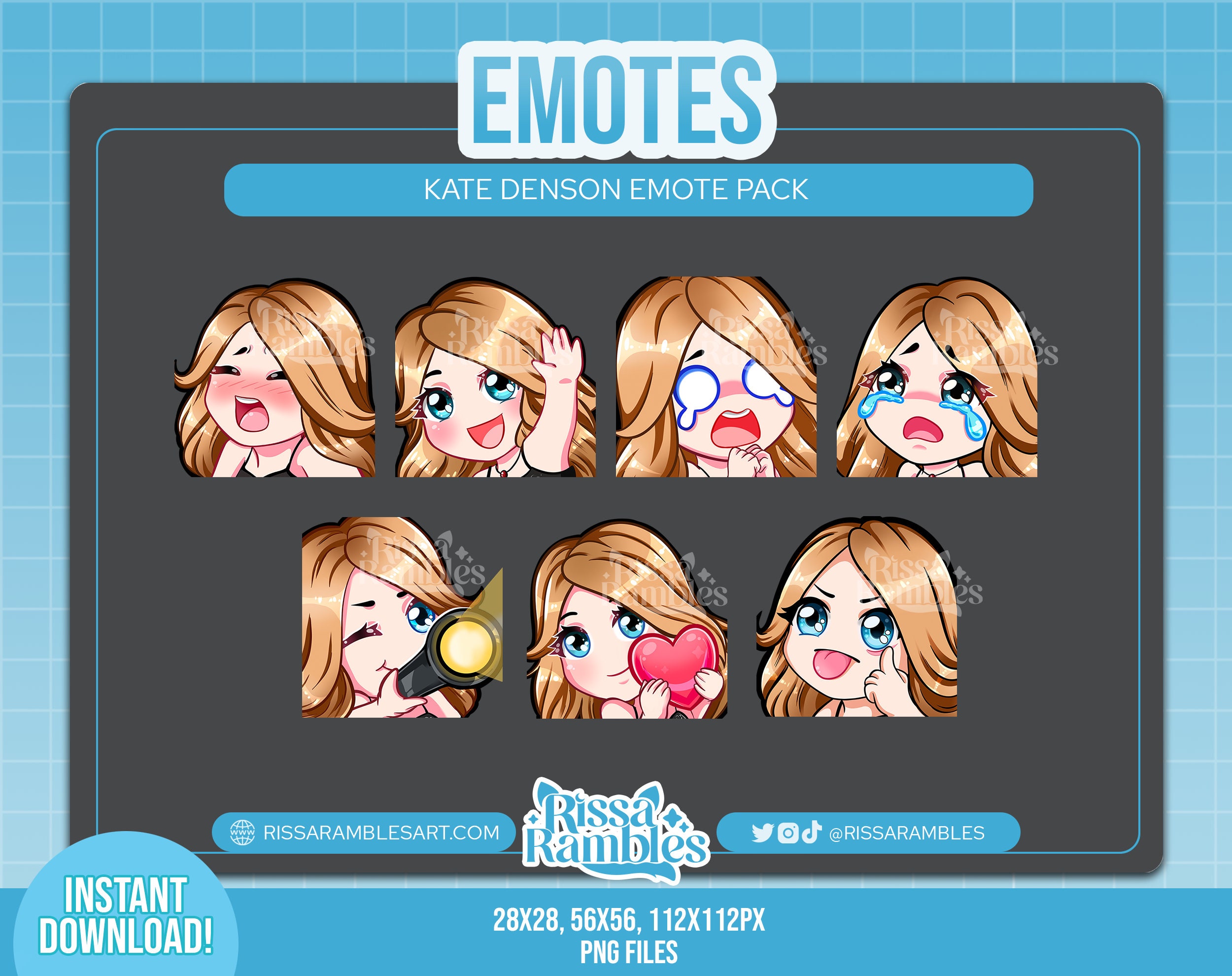 Kate Denson Dead by Daylight Emotes Pack for Twitch, Discord | Twitch ...