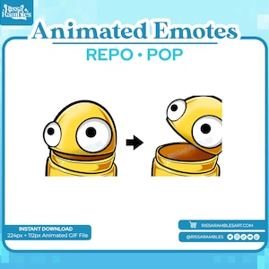 REPO Emotes Animated for Twitch, Discord (yellow) | Pop Animated Emote ...