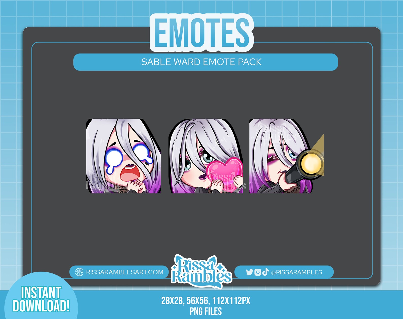 Sable Ward DBD Emotes for Twitch, Discord (digital Download) - Etsy