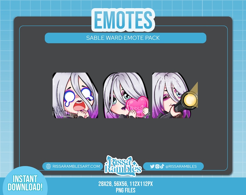 Sable Ward DBD Emotes for Twitch, Discord (digital Download) - Etsy