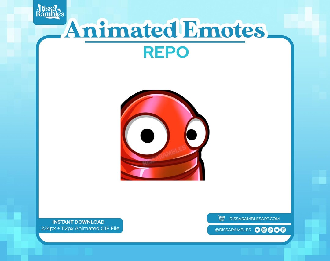 REPO Emotes Animated for Twitch, Discord (red) | Side Eye Animated ...