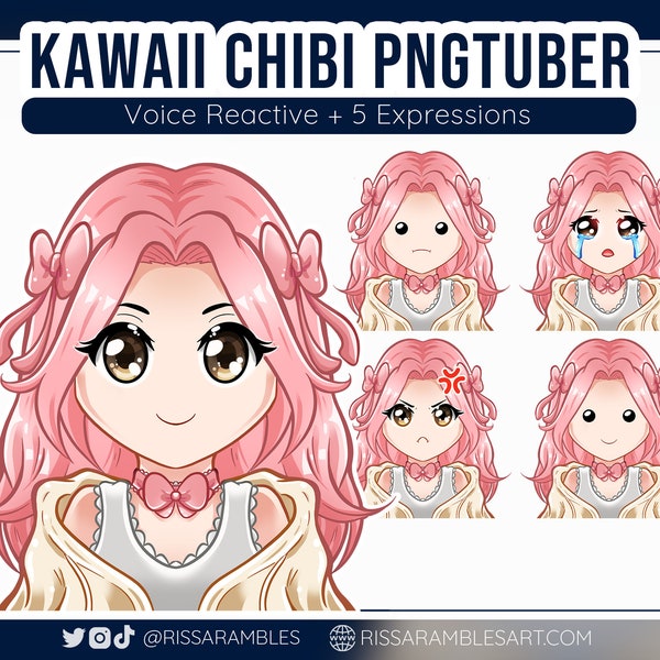 Pink Hair Vtuber - Etsy