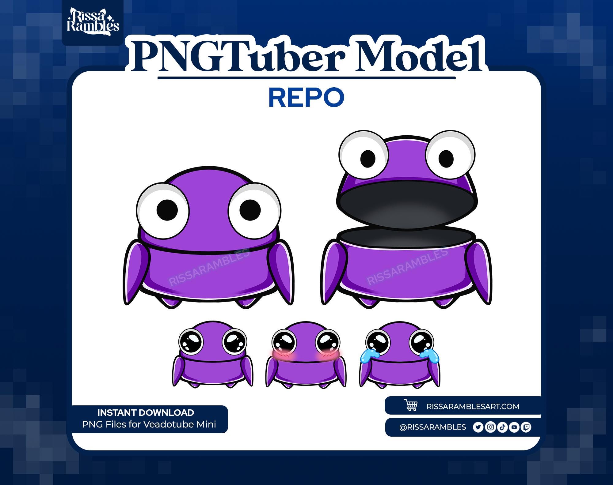 Purple Chibi Pngtuber Model: REPO Game Asset (digital Download) - Etsy ...