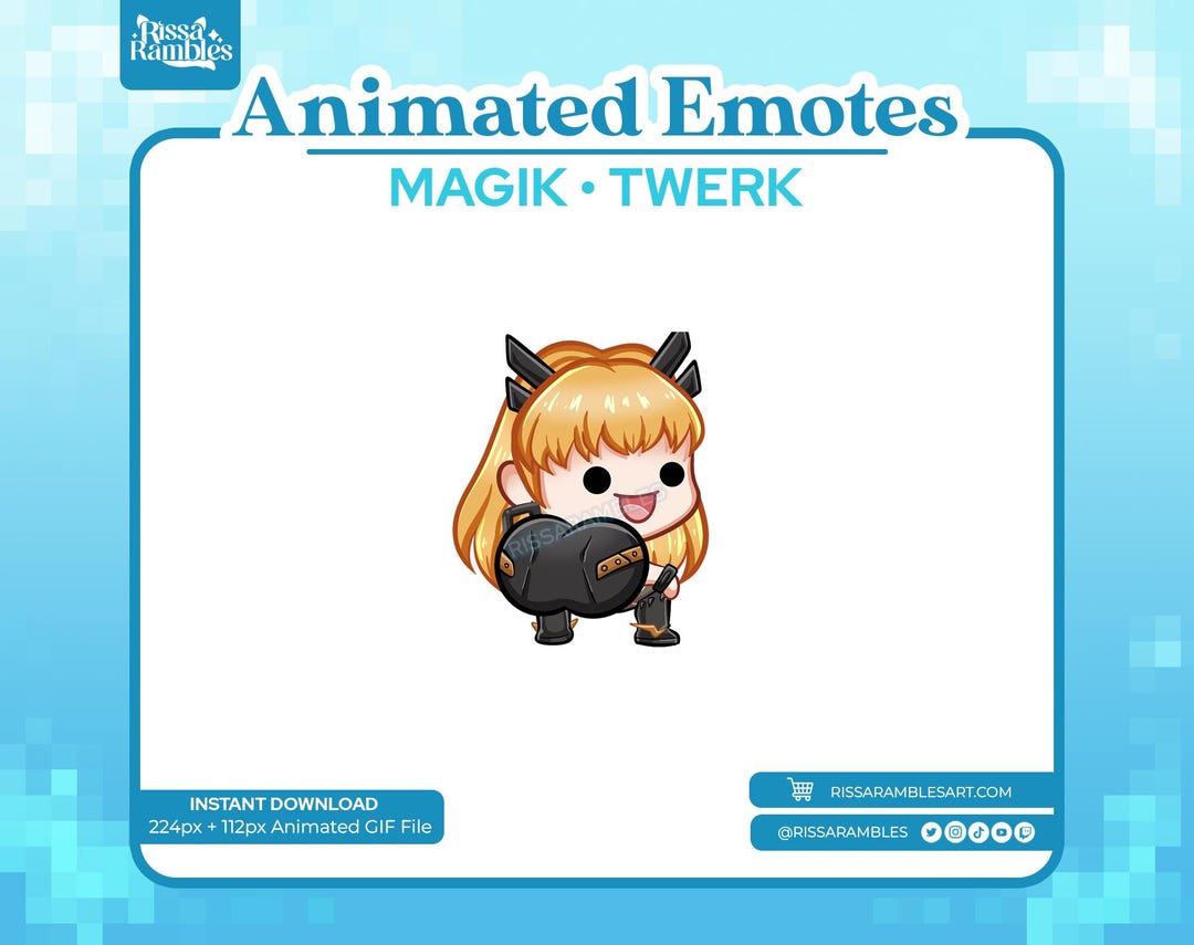Magik Twerk Animated Emote: Custom Twitch/discord Emotes (digital ...