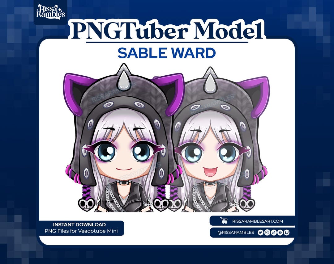 Sable Ward DBD Pngtuber Model: Premade Vtuber Twitch Asset (digital ...