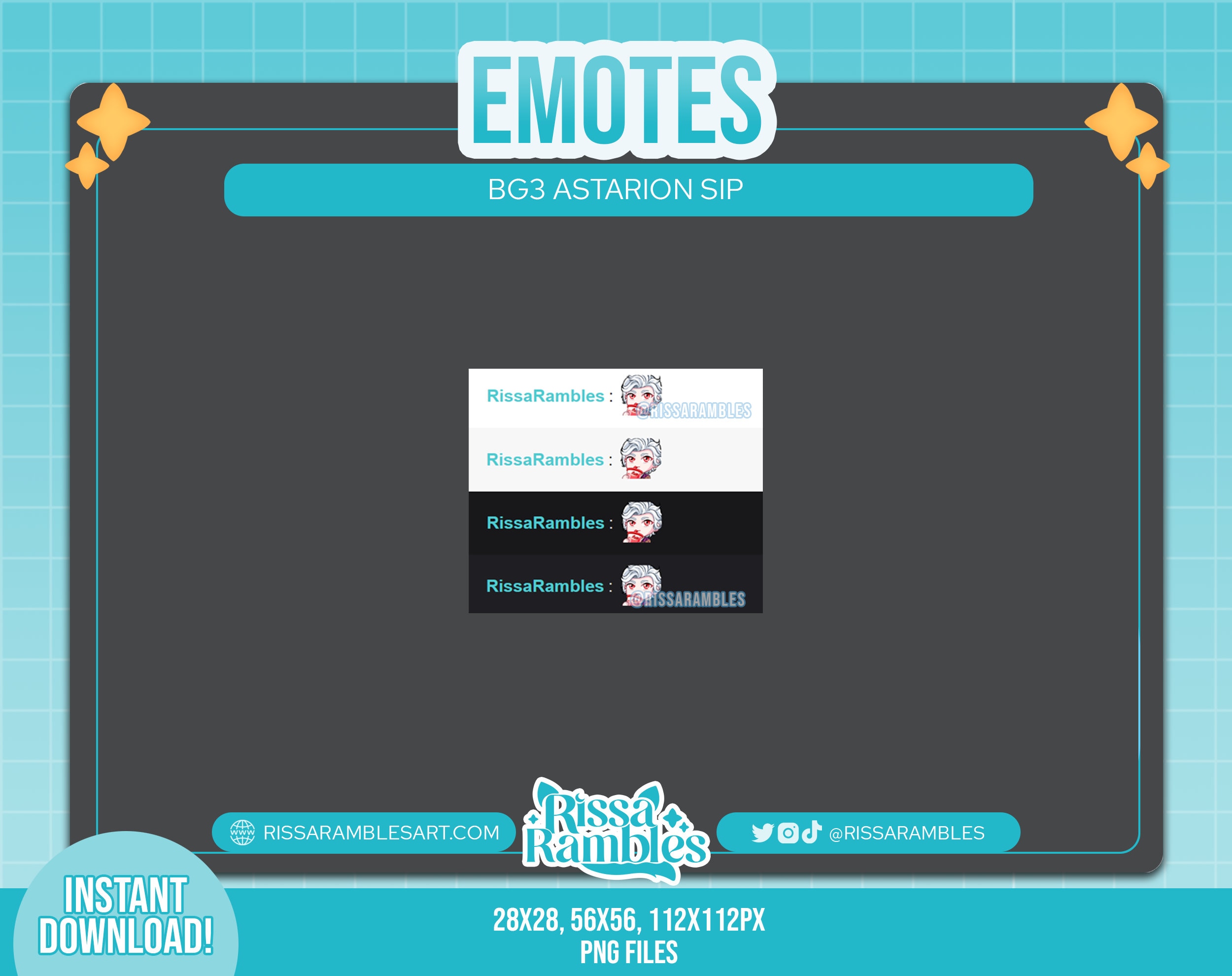 BG3 Astarion Emote | Astarion Emoji | Custom Twitch Emotes | Baldur's ...