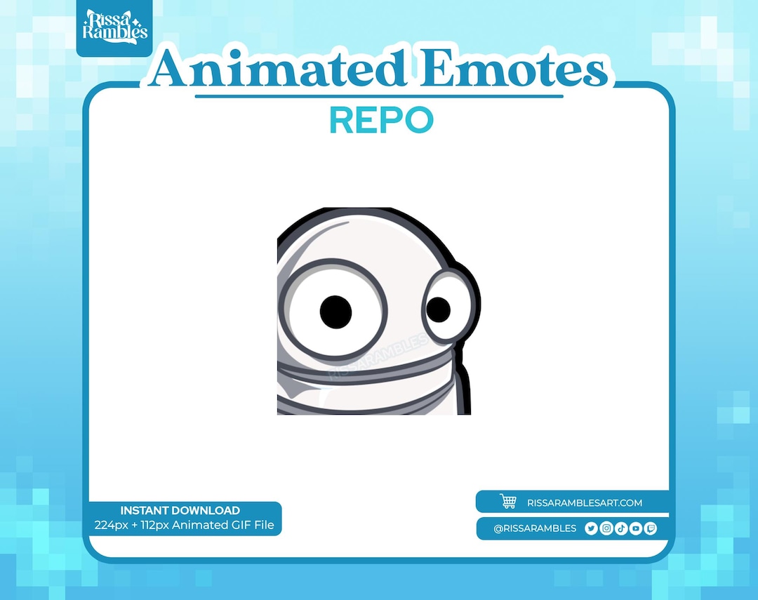 Repo Side Eye Animated Emote for Twitch/discord (digital Download) - Etsy