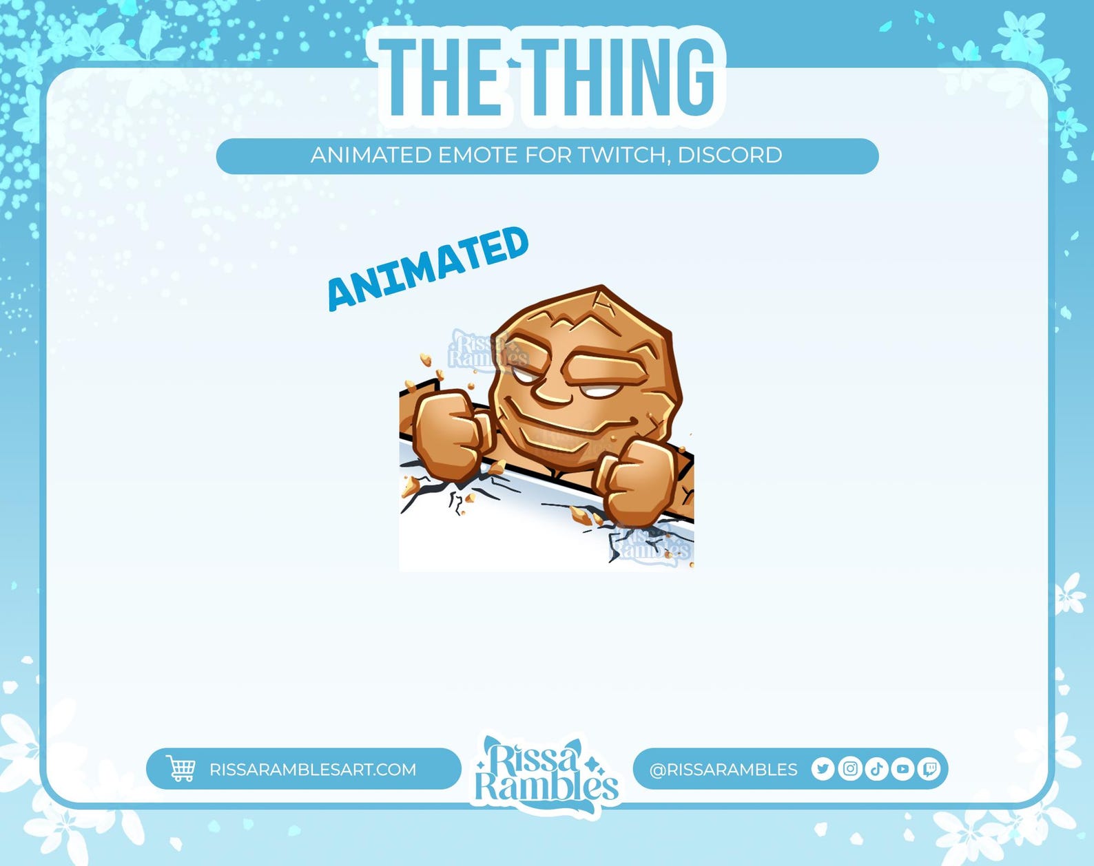 The Thing Animated Emote Bongo | Marvel Rivals Emotes | Twitch Emotes ...