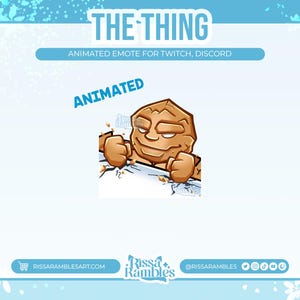 The Thing Animated Emote Bongo | Marvel Rivals Emotes | Twitch Emotes ...