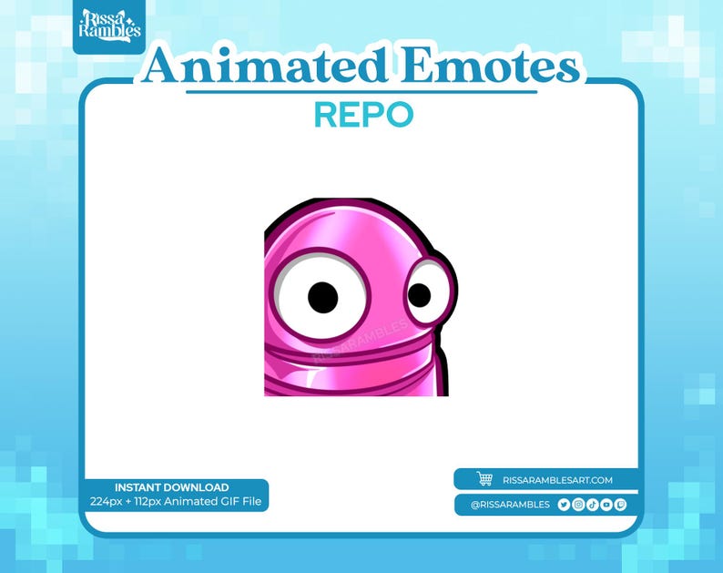 Pink Repo Animated Emote: Side Eye Twitch/discord (digital Download) - Etsy