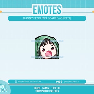 Bunny Feng DBD Scared Emote for Twitch (digital Download) - Etsy
