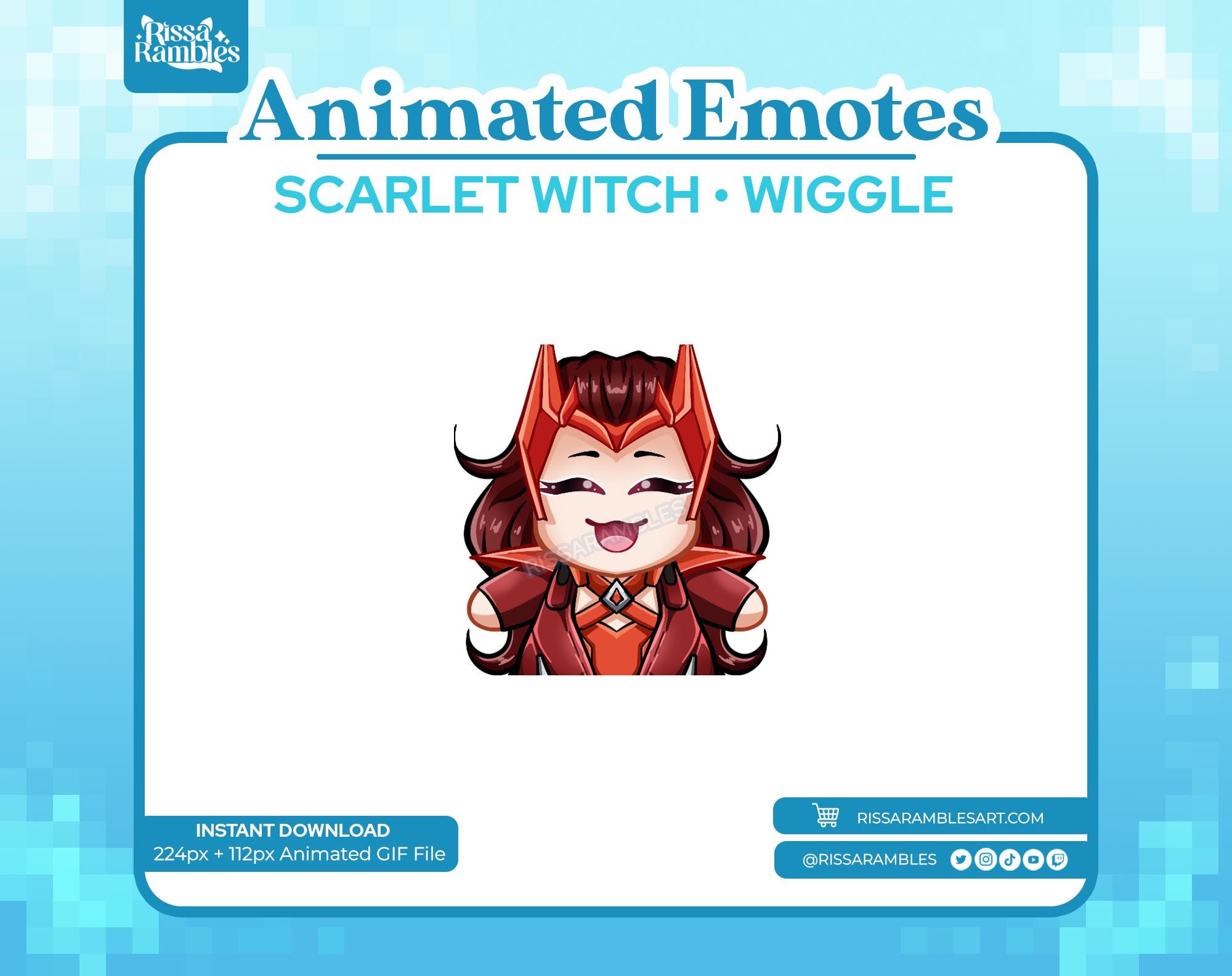 Scarlet Witch Wiggle Emote: Animated Twitch/discord Emote (digital ...