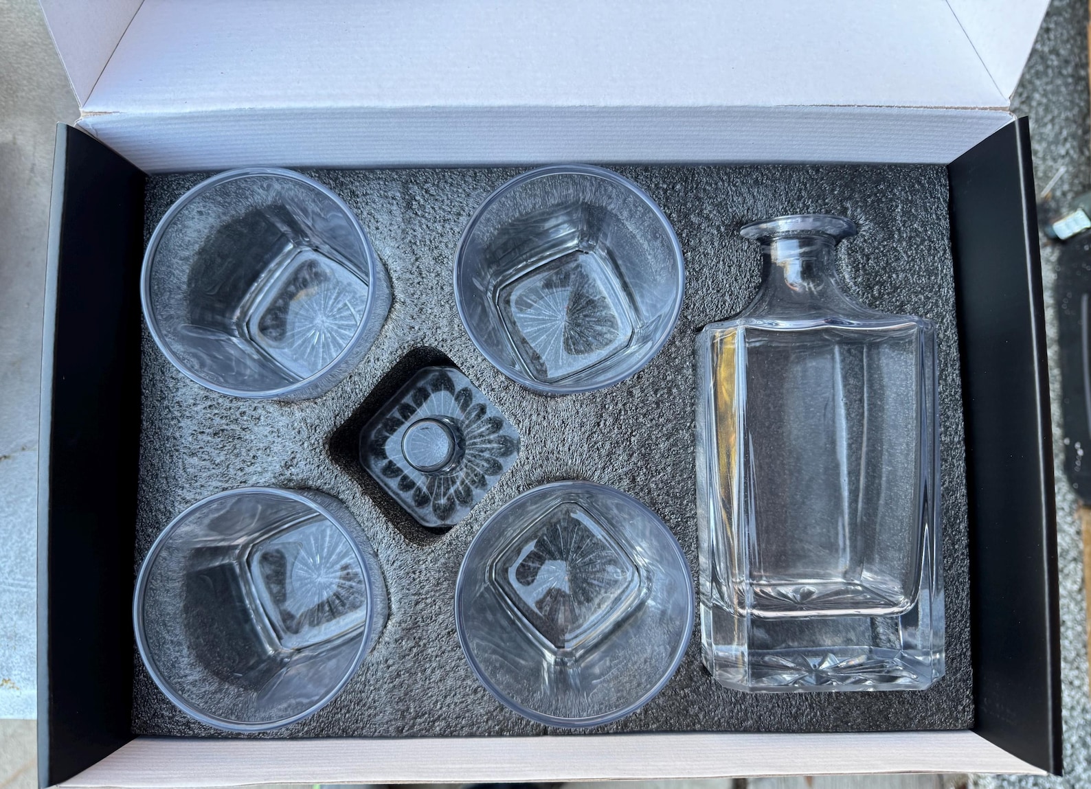 Ohio State: Ohio Stadium “the Horseshoe” Whiskey Decanter Set. 2 or 4 ...