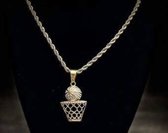 Diamond Basketball Chain - Etsy