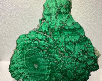 MALACHITE CROSS SECTION Slab, 7in X 6in, Highly Polished, Premium ...