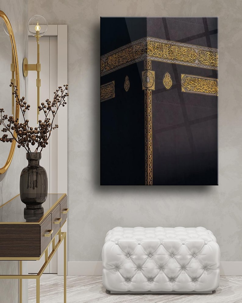 Kaaba Art Kaaba Wall Art Mecca Wall Decor Islamic Kaaba Artwork Holy ...