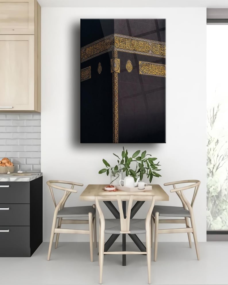 Kaaba Art Kaaba Wall Art Mecca Wall Decor Islamic Kaaba Artwork Holy ...