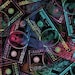 Neon Dollar Glass Art | Modern Money Wall Decor | Pop Art Neon Artwork ...