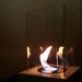 WHITE SQUARE FIREPLACE, Tabletop Fireplace,handmade Tabletop Fire Pit ...