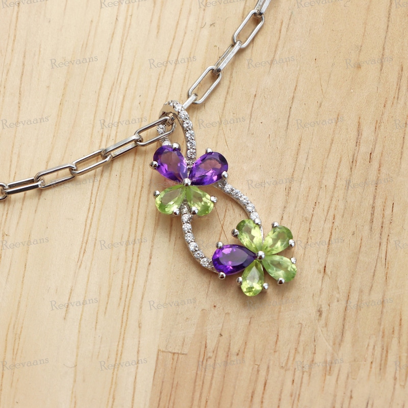 Amethyst and Peridot - Etsy