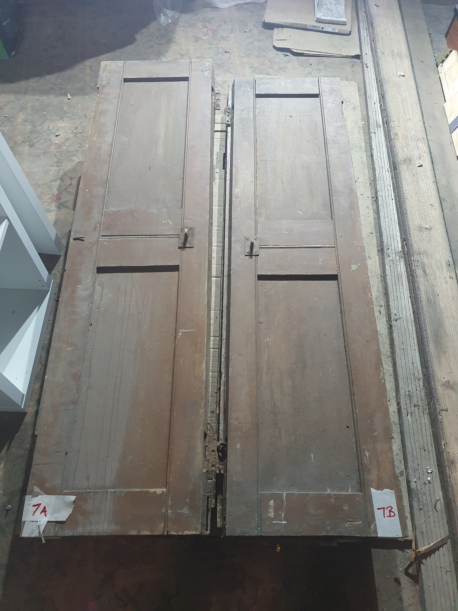 Vintage Interior Wooden Window Shutters. - Etsy