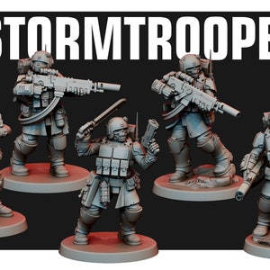 Stormtroopers (5 Models) + Base(s) by Red Pilgrim Miniatures ...