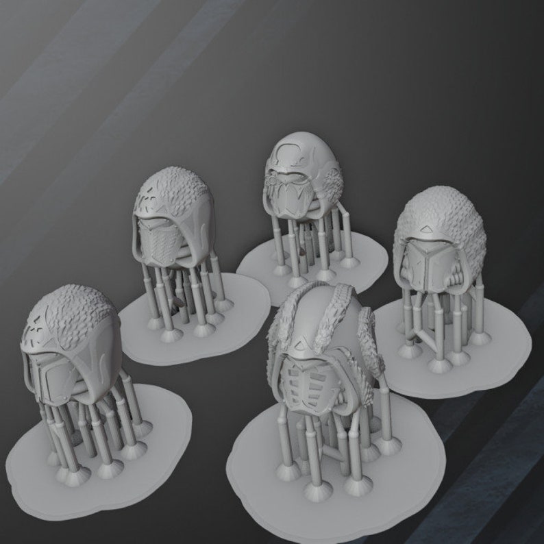 5 Alpha & Omega Helmet Heads (set of 5) | OFFICIAL PREMIUM 8K ...