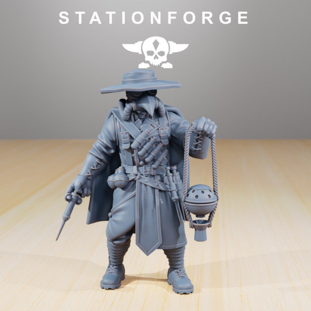 Grimguard Plague Doctor + Base(s) 16K | 12K UHD Prints by Station Forge ...