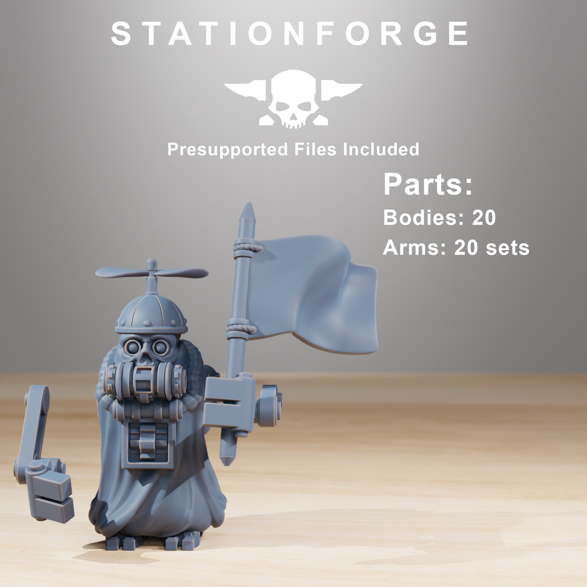 Bobby Gang (set of 20) | Proxy Scavenger | Mini Mecha Drones | Robot ...