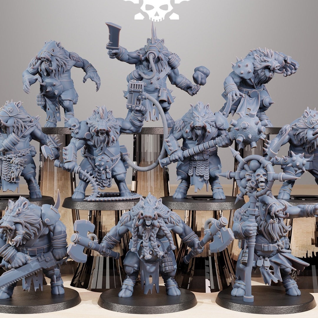 Corrupted Beasts set of 10 Bases by Stationforge Miniatures Chaos ...