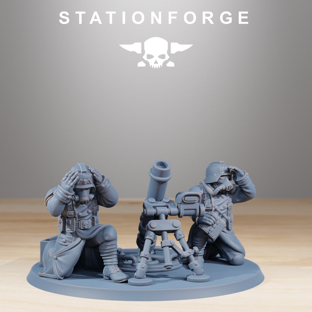 Grimguard Mortar Launcher Kit + Base(s) 16K | 12K UHD Prints by ...