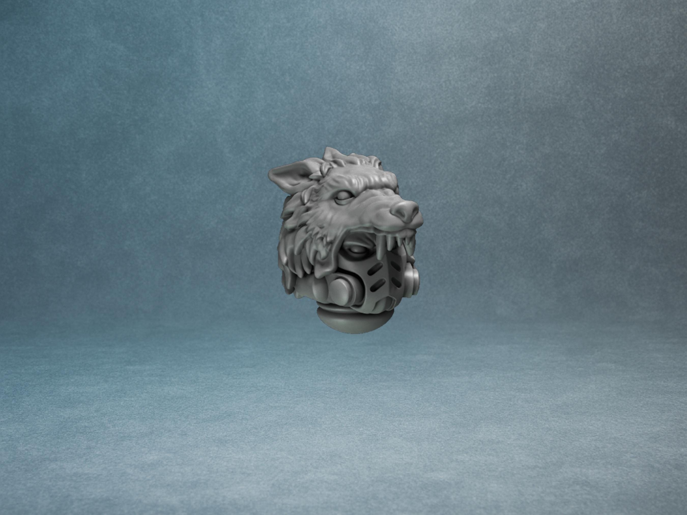 Primal Beast Wolves Alpha Heads (set of 5) - Upgrade Bits | Trench ...