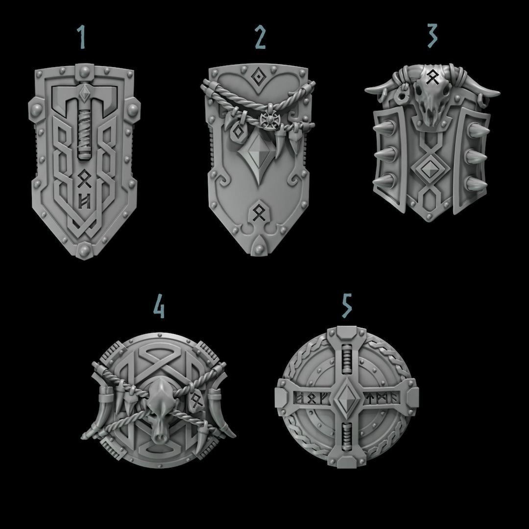 Primal Beasts [shields] Elite Upgrade Kit (set of 5) - | Kitbash ...