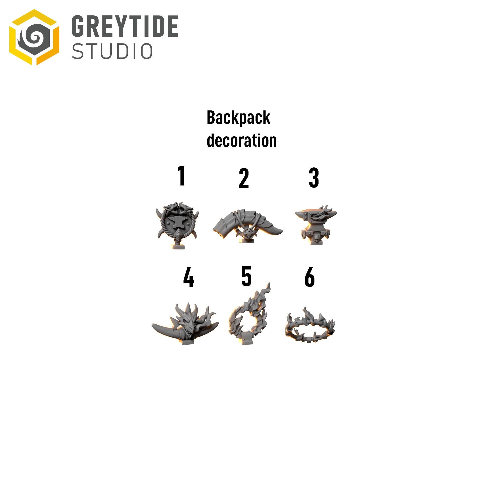 Anvil Wardens Backpack Decor (set of 6) 16K | 24K UHD by Greytide ...