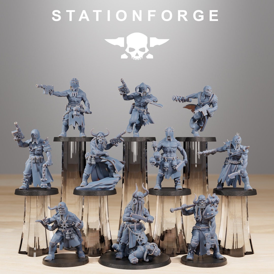 Corrupted Guard Sectarians (set of 10) + Base(s) by Stationforge ...