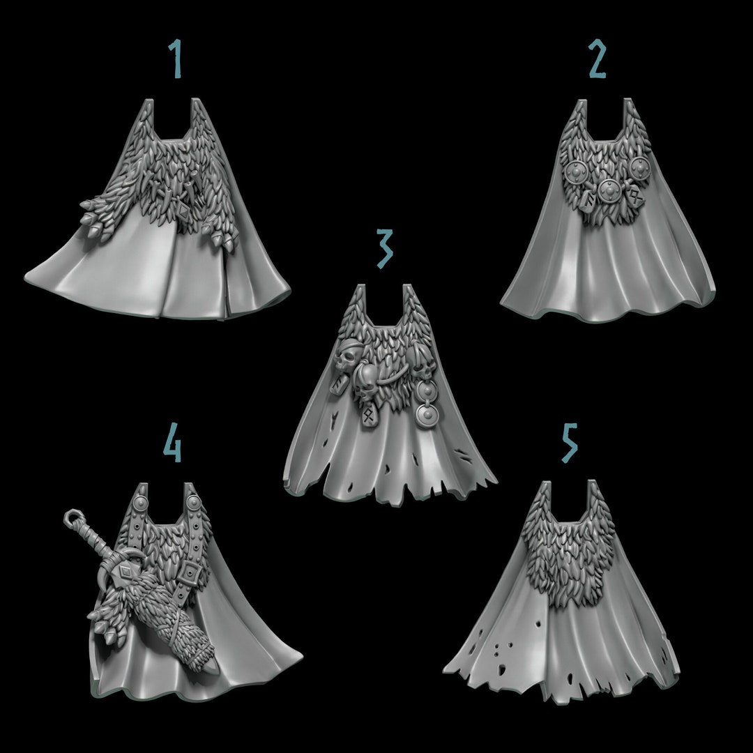 Primal Beasts [cloaks & Capes] Elite Upgrade Kit (set of 5) - | Kitbash ...