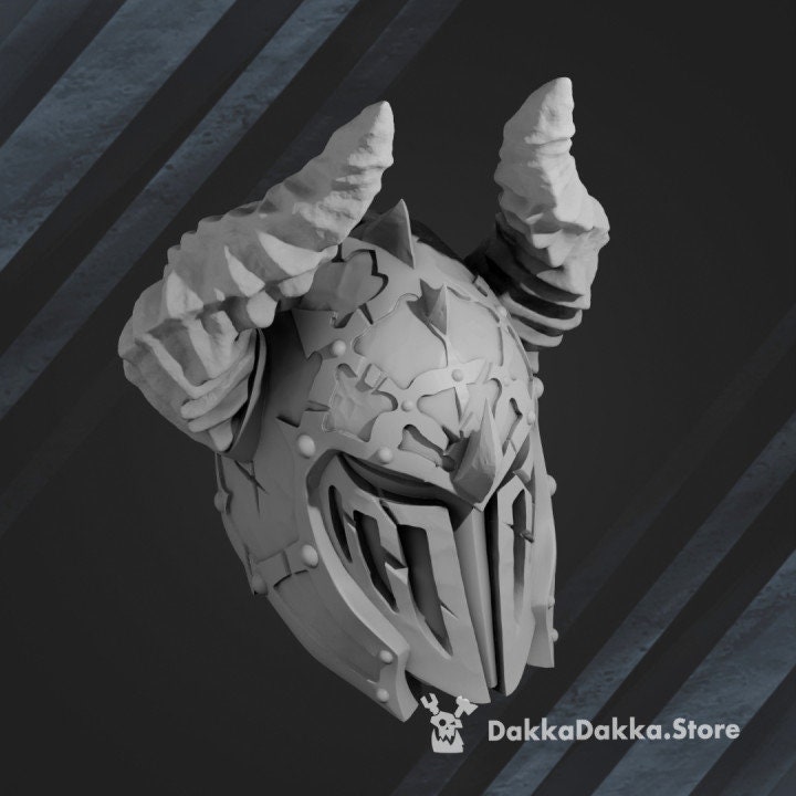 5 Predator Knights Helmets CW (set of 5) by Dakdak Miniatures ...