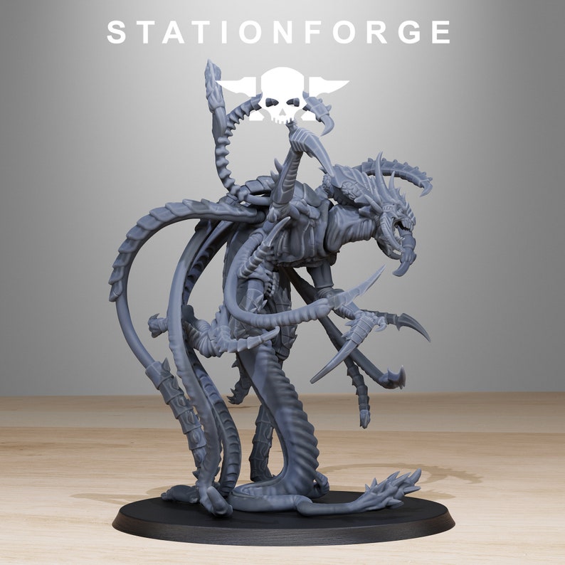 Xenarid Assassin 12K | 16K UHD by Stationforge Miniatures - | Grimdark ...